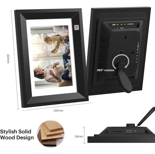 KODAK RDPF-1020V BLACK 10.1 inch IPS800x1280 8GB Wooden frame, Black ...