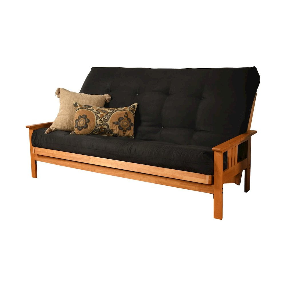 #6000 276 Coil Hinged Queen Mattress Suede Black Kodiak Furniture-Color ...
