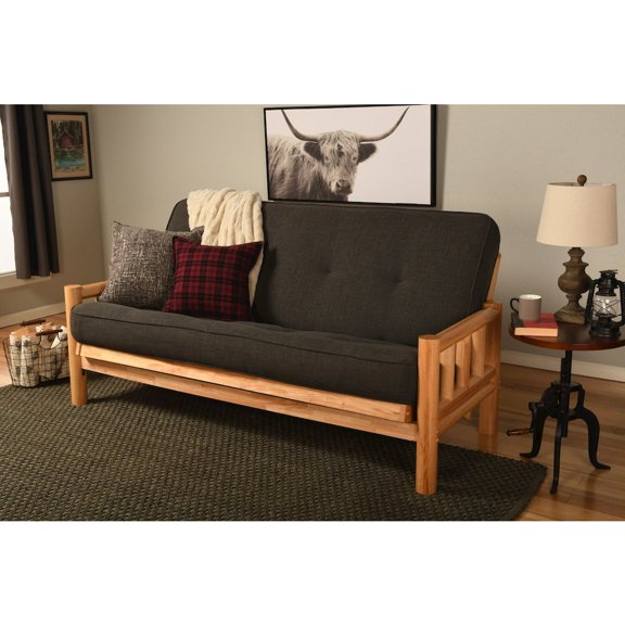 KODIAK Lodge Frame-Natural Finish-Suede Navy Mattress - Walmart.com