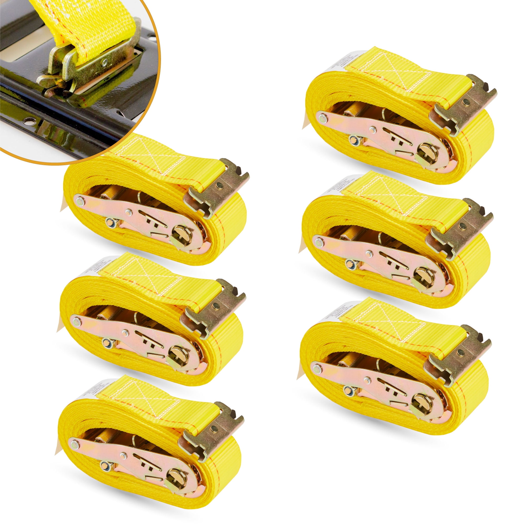 KODIAK STRAPS E Track Straps 2" x 16' Logistic Cargo Ratchet Straps ...