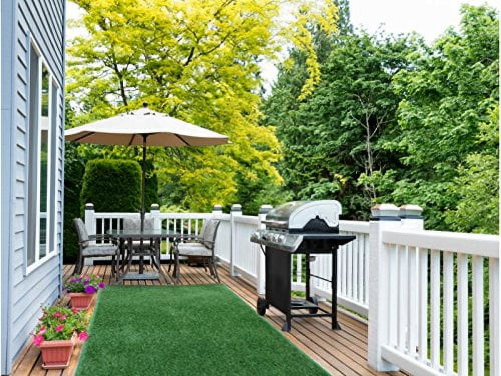 KOECKRITZ Rugs 6' Round - Green - Economy Turf/Artificial Grass |Light ...