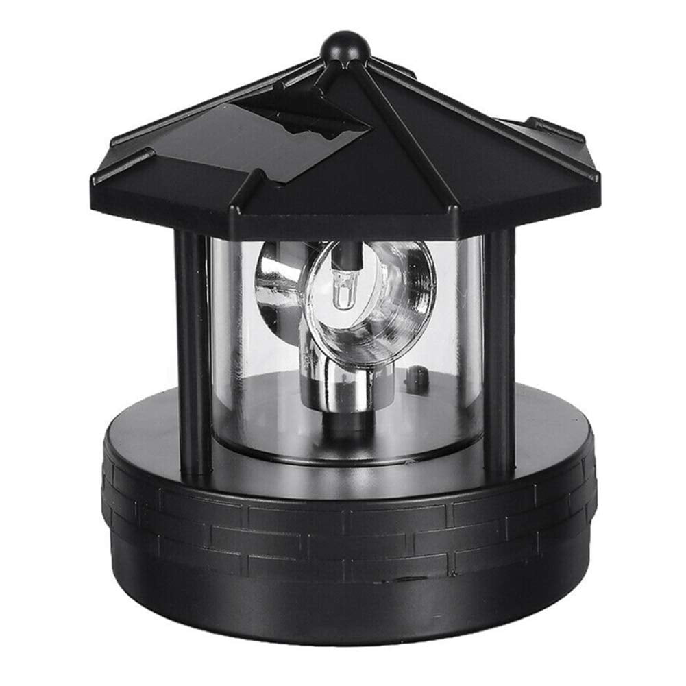 KOET Solar Lighthouse, LED RRF12 Beacon Rotating Garden Lights, Outdoor ...