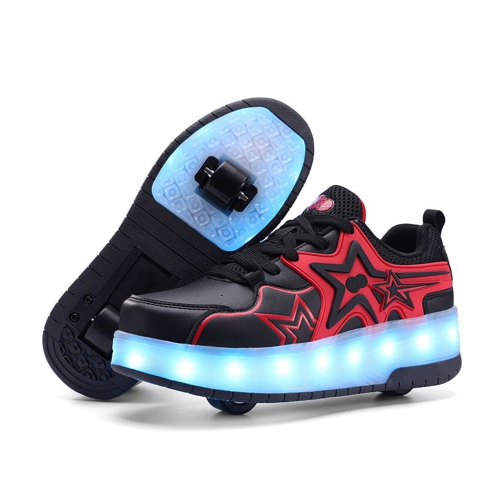 KOFUBOKE Roller Skate Shoes, Roller Skates and Sneakers 2 in 1, Shoes ...