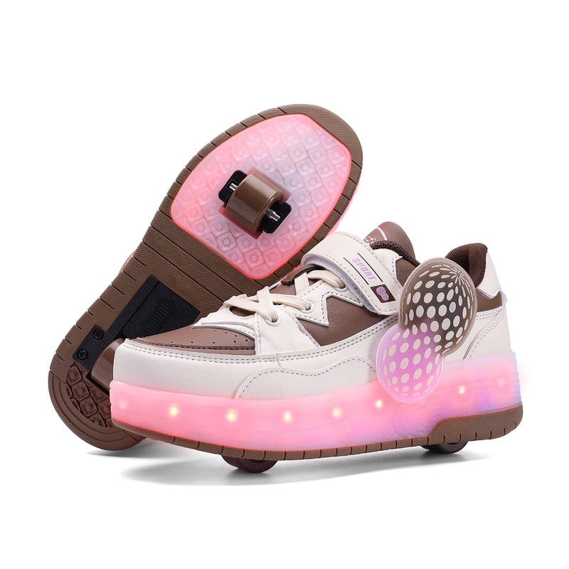 KOFUBOKE Roller Skate Shoes, Roller Skates and Sneakers 2 in 1, Shoes ...