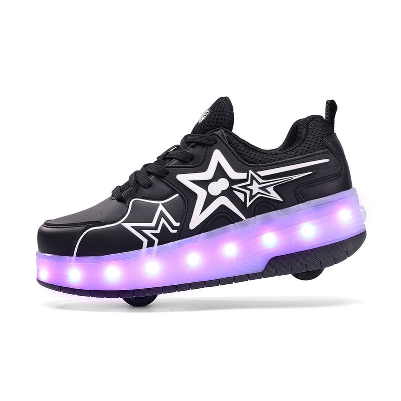 KOFUBOKE Roller Skate Shoes, Roller Skates and Sneakers 2 in 1, Shoes ...
