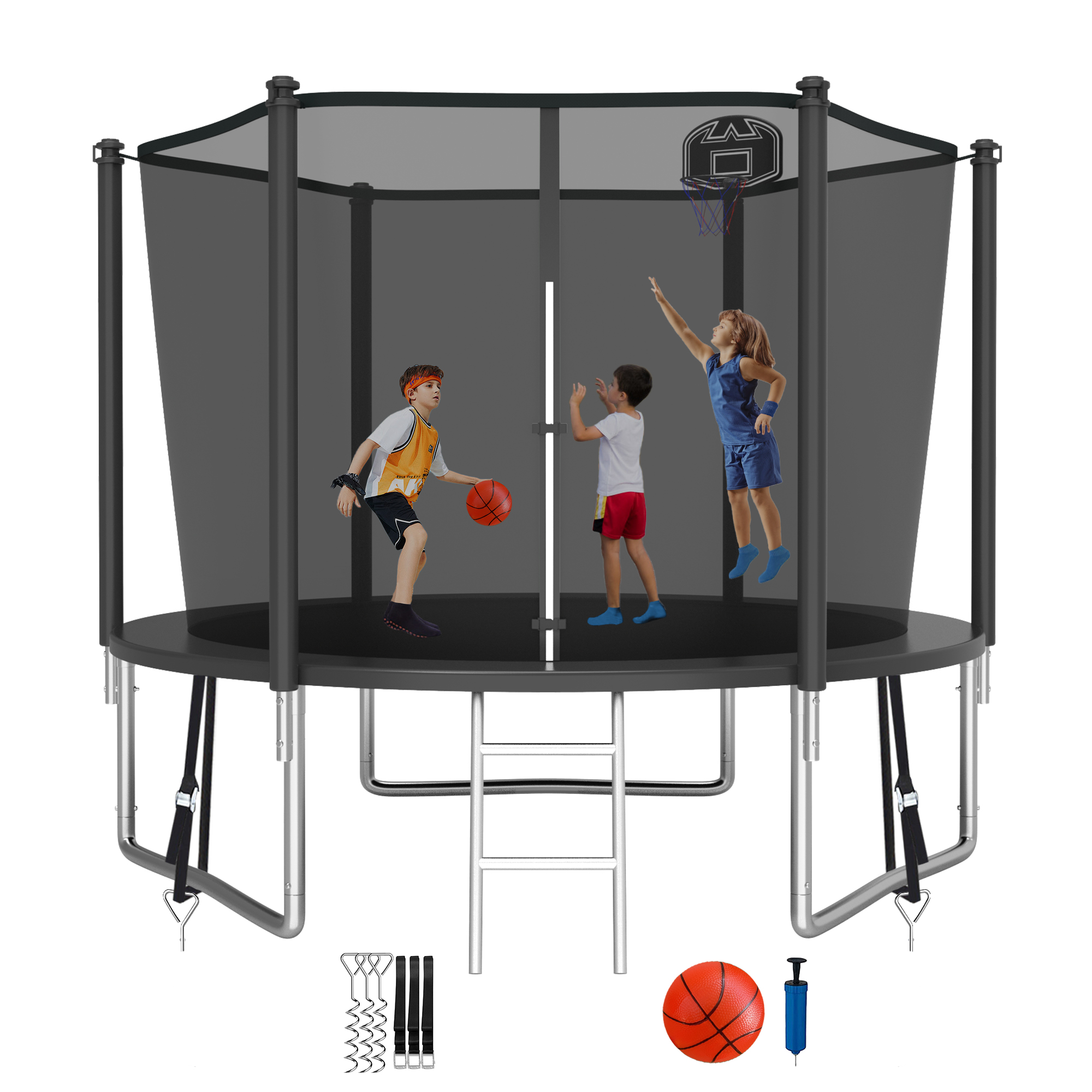KOFUN 1000LBS 10FT Trampoline for Kids and Adults Outdoor Backyard ...