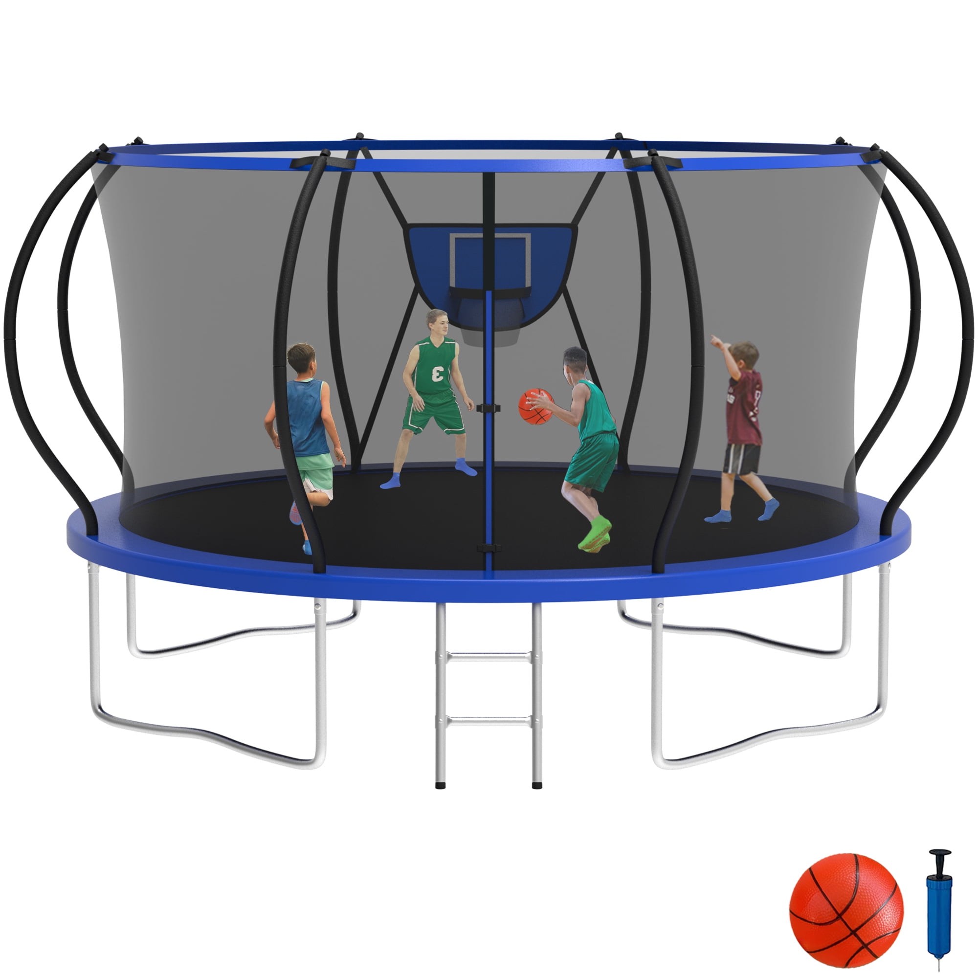 KOFUN 12FT Trampoline for Kids and Adults, Round Trampoline with ...
