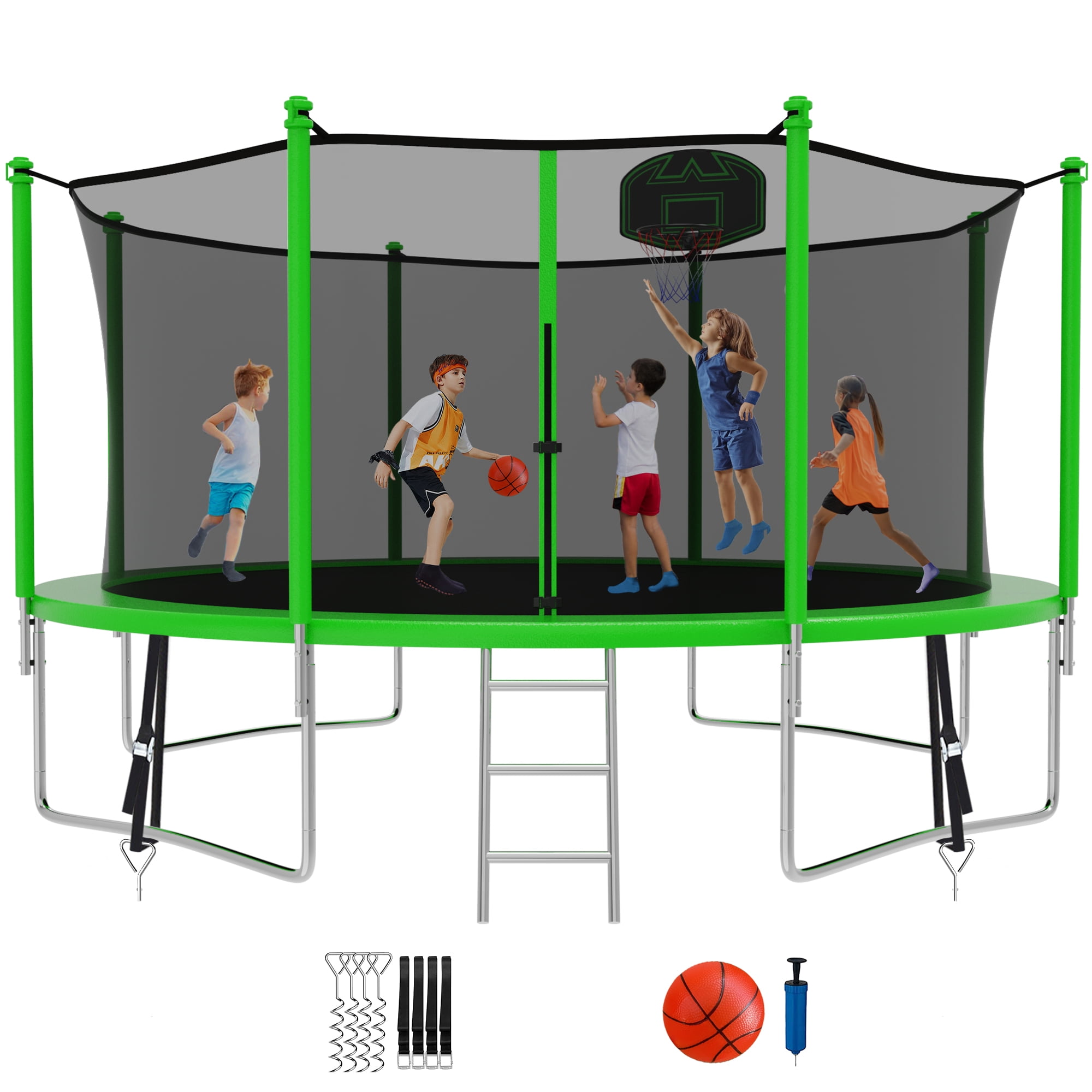 KOFUN 1400LBS 14FT Trampoline for Kids and Adults Outdoor Backyard ...