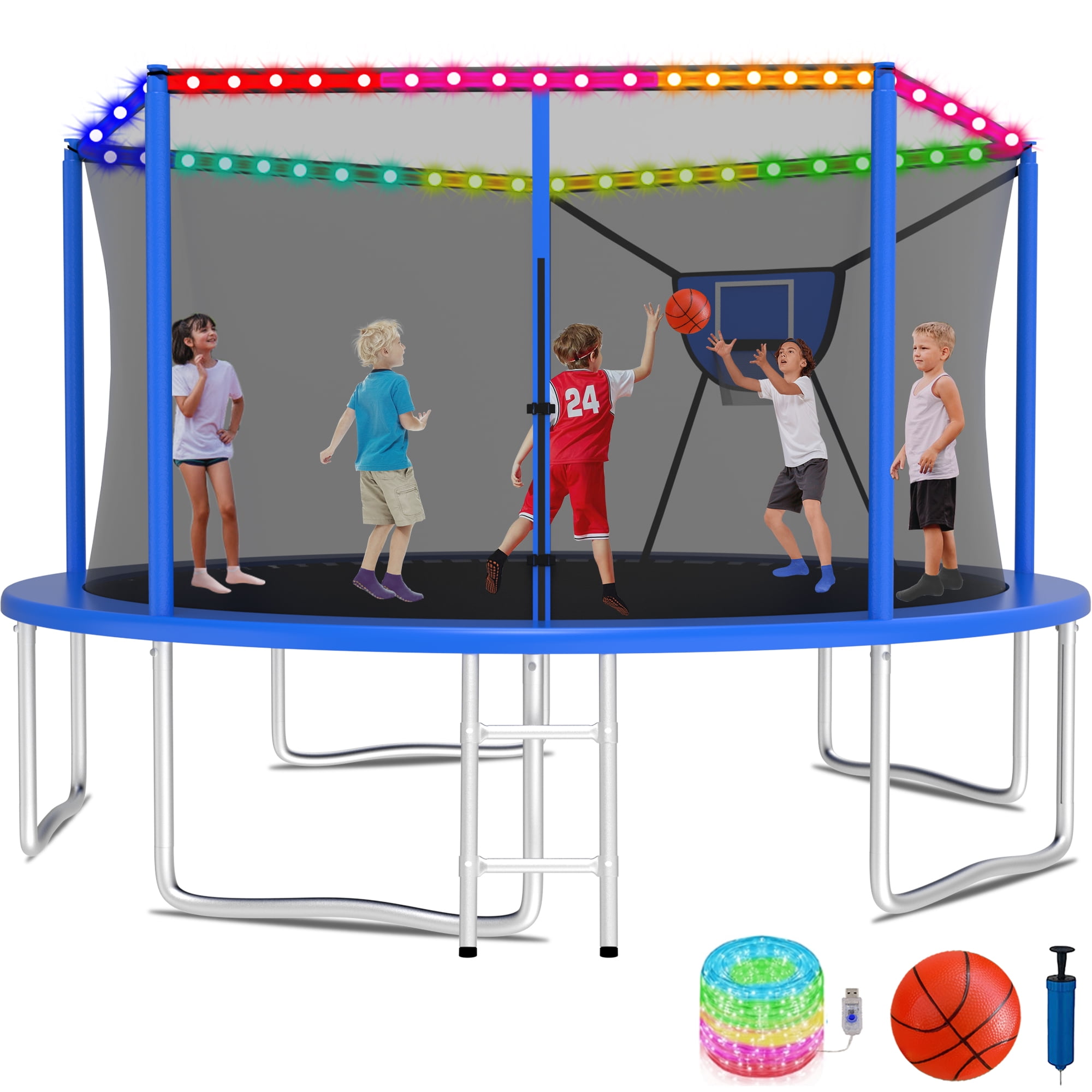 KOFUN 1400LBS 14FT Trampoline for Kids and Adults Outdoor Backyard ...