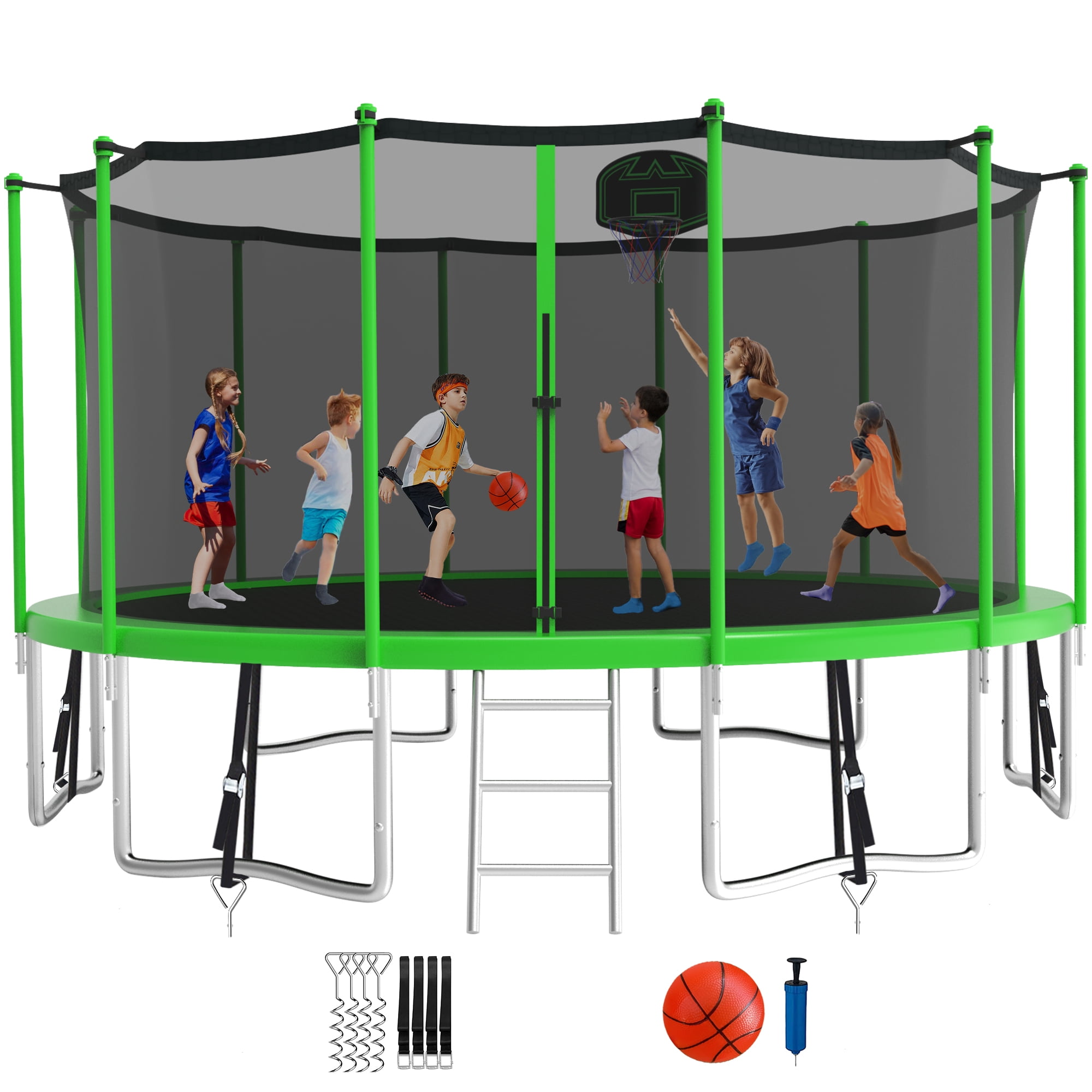 KOFUN 1500LBS 15FT Trampoline for Kids and Adults Outdoor Backyard ...
