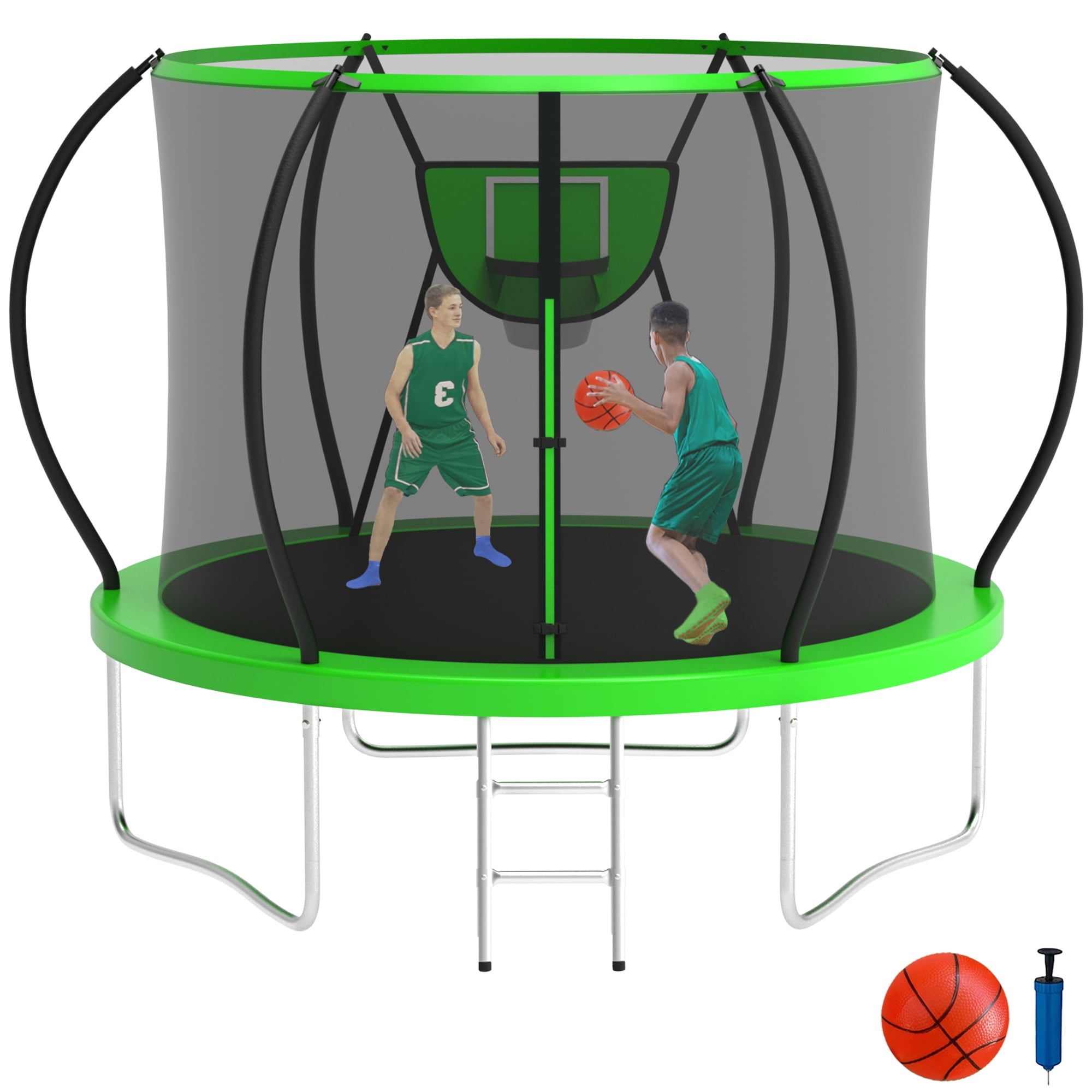 KOFUN 8FT Trampoline for Kids and Adults, Round Trampoline with ...