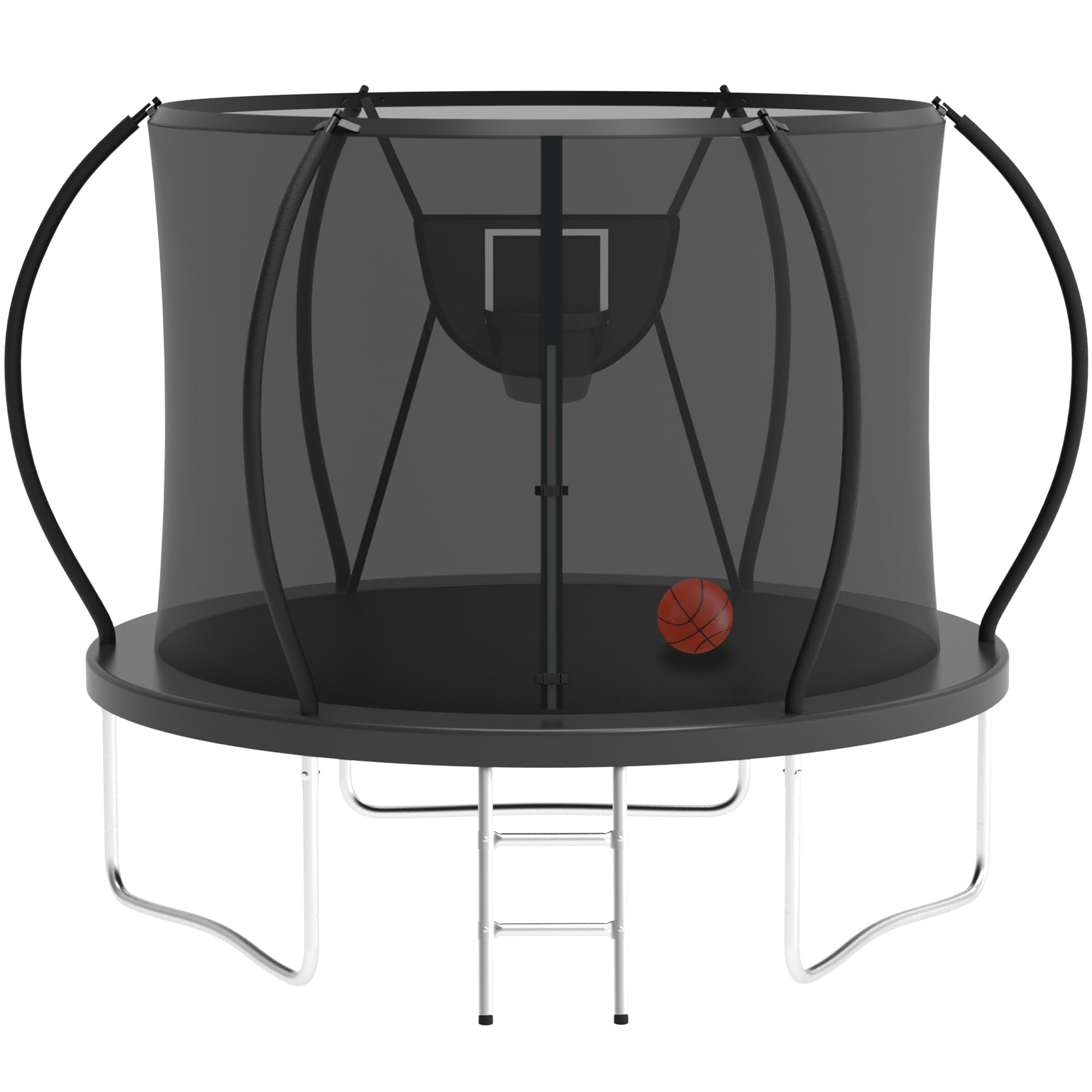 KOFUN Trampoline with Basketball Hoop, 8FT Trampoline for Adults and ...