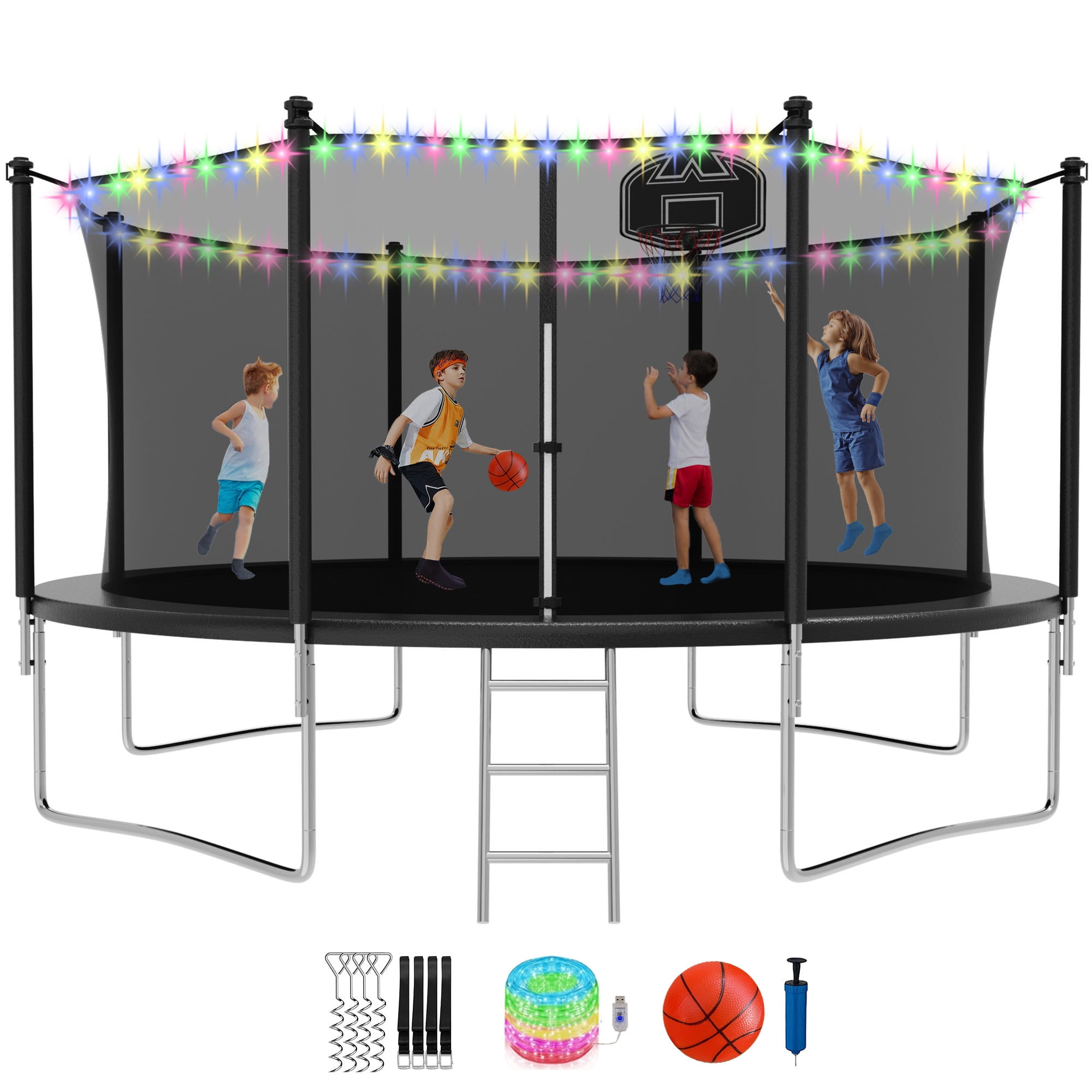 KOFUN Trampoline for Adults and Kids, 16FT 15FT 14FT 12FT 10FT 8FT ...