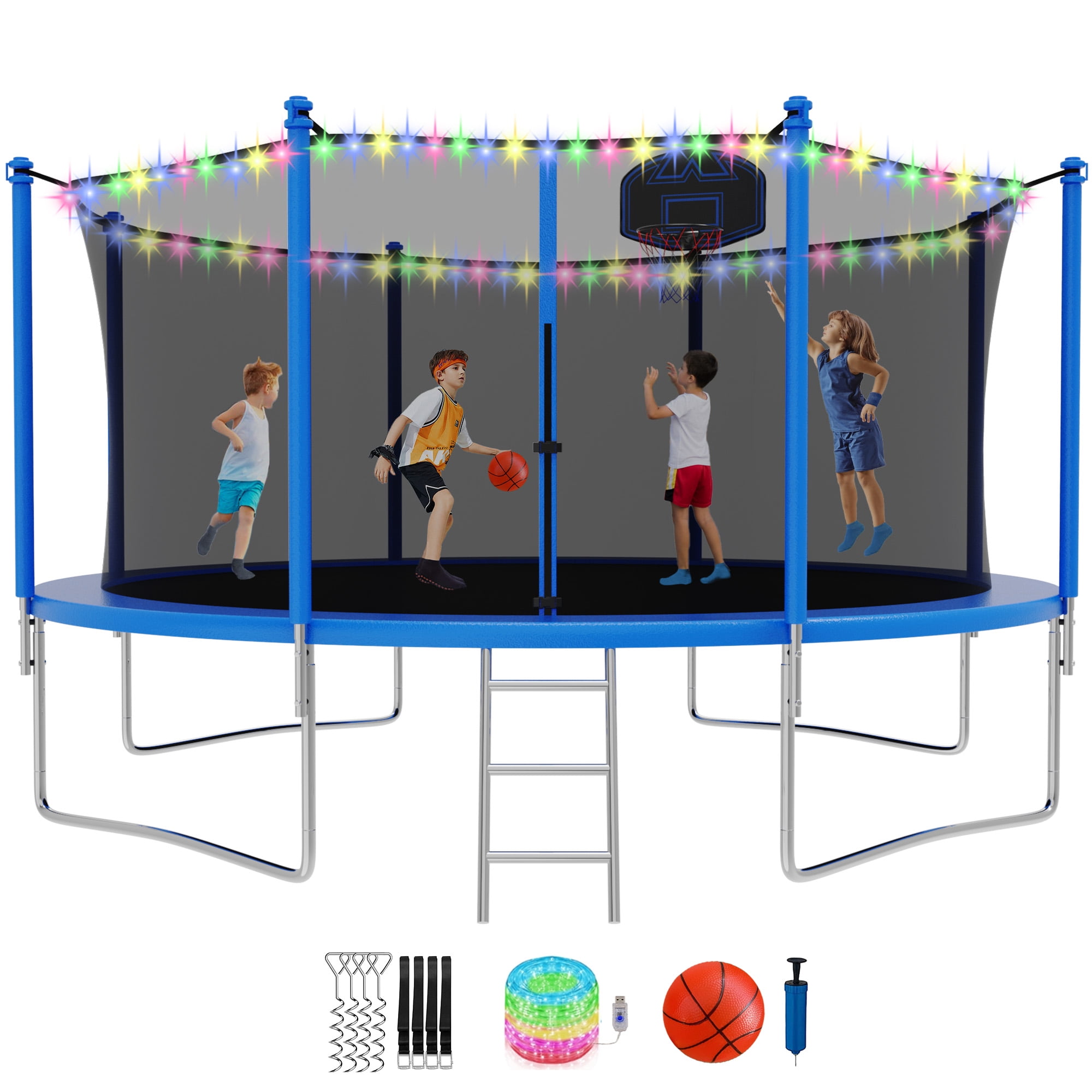 KOFUN Trampoline for Adults and Kids, 16FT 15FT 14FT 12FT 10FT 8FT ...
