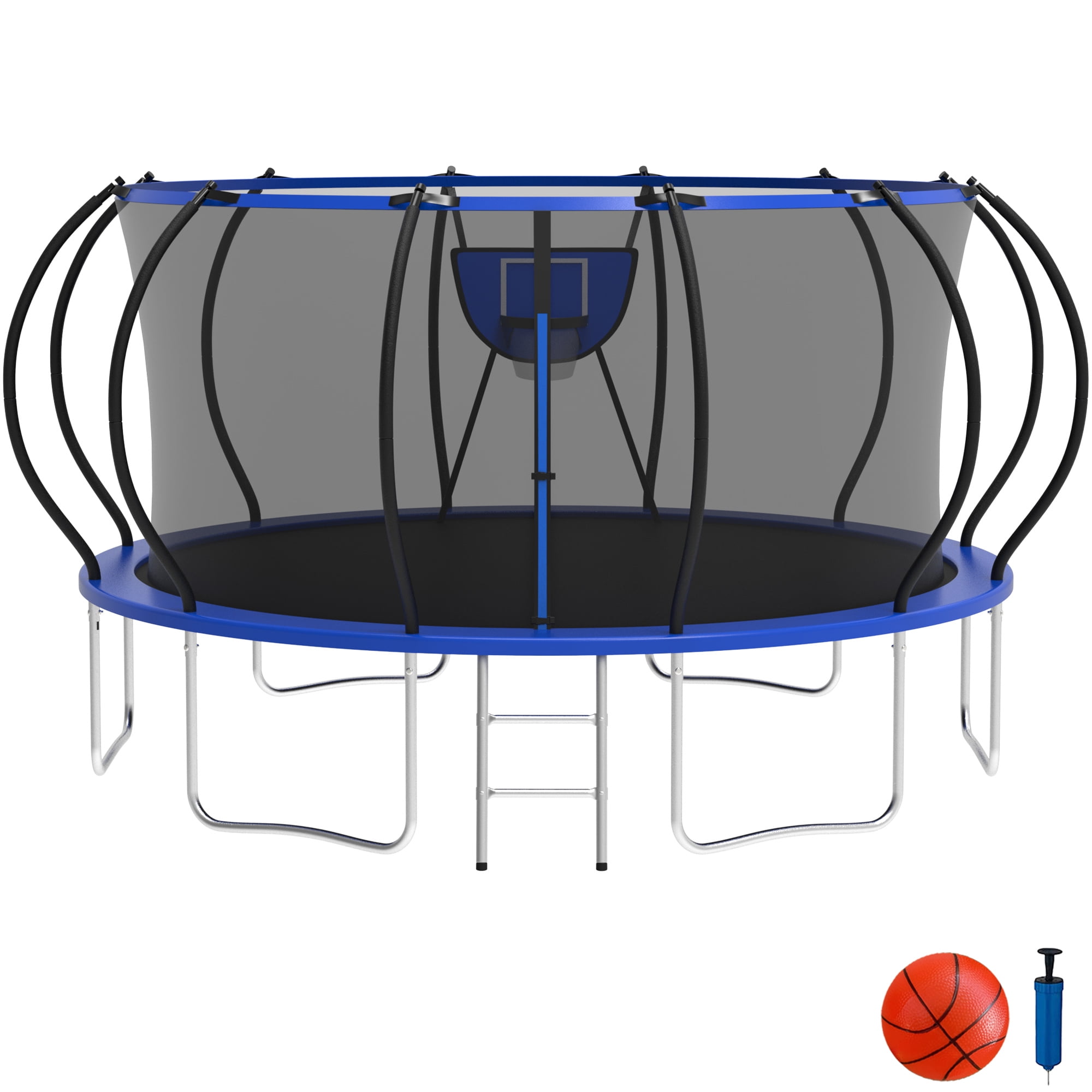 KOFUN Trampoline with Basketball Hoop, 1500lbs 8FT 10FT 12FT 14FT 16FT ...