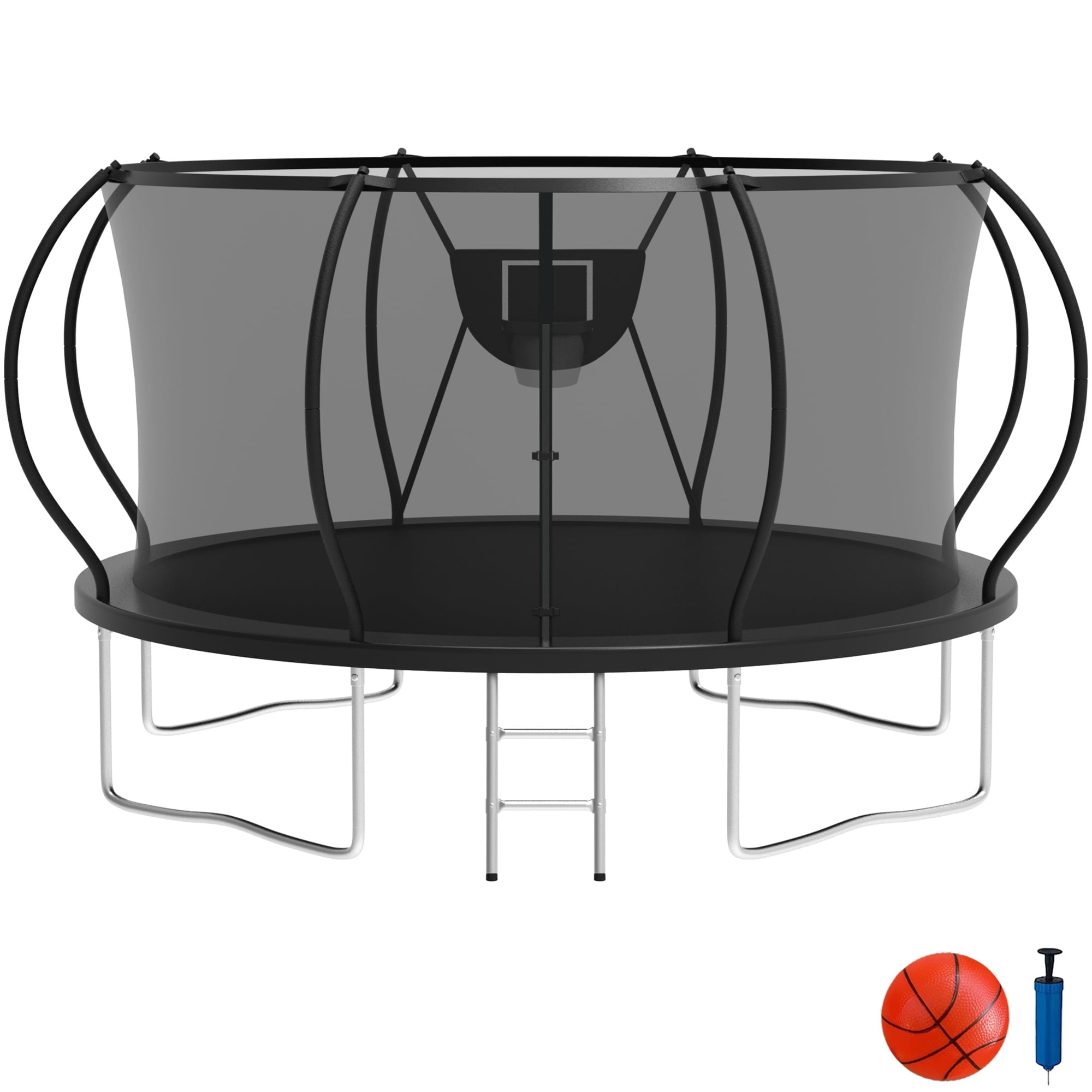 KOFUN Trampoline with Basketball Hoop, 1500lbs 8FT 10FT 12FT 14FT 16FT ...