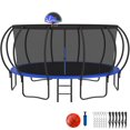 KOFUN Trampoline with Basketball Hoop, Enclosure, Anchors Kit, Ladder ...
