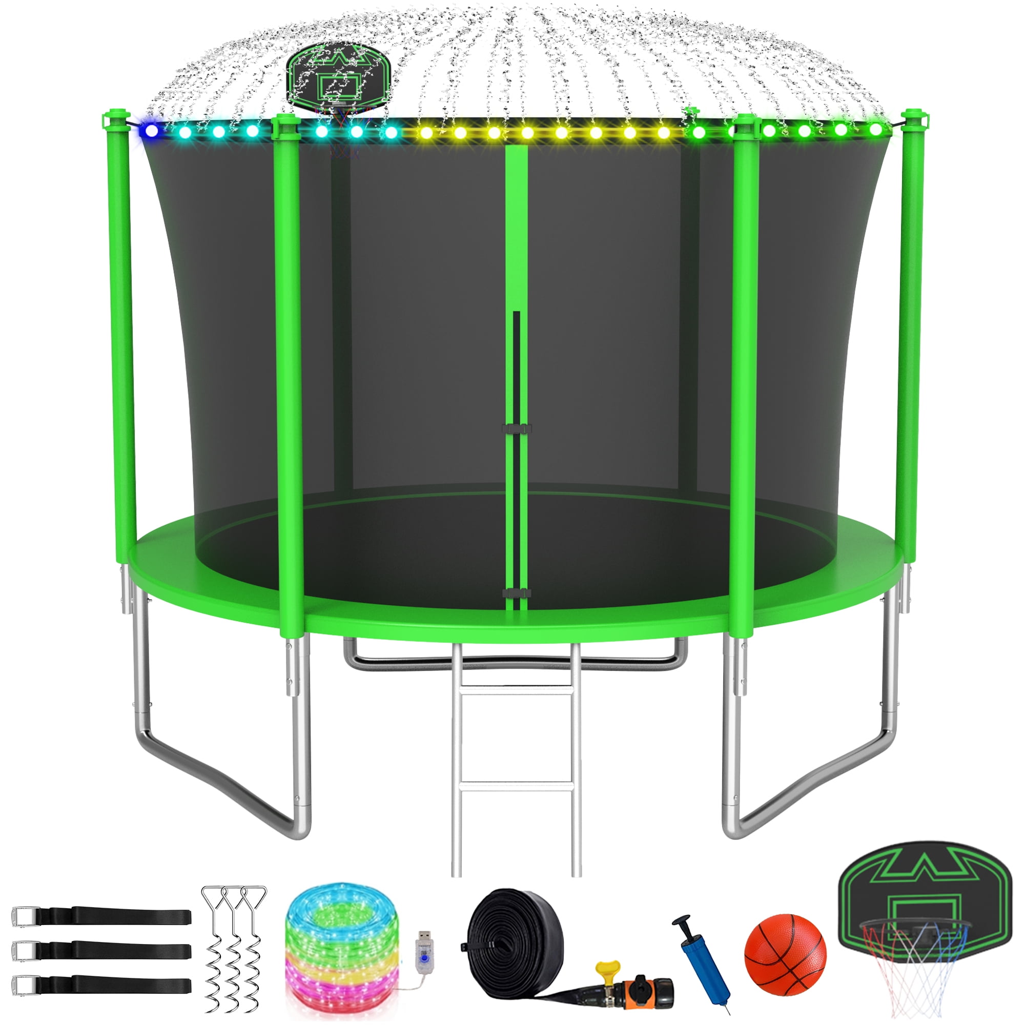 KOFUN Trampoline with Enclosure Net & Anchor Kits, 16FT 15FT 14FT 12FT ...