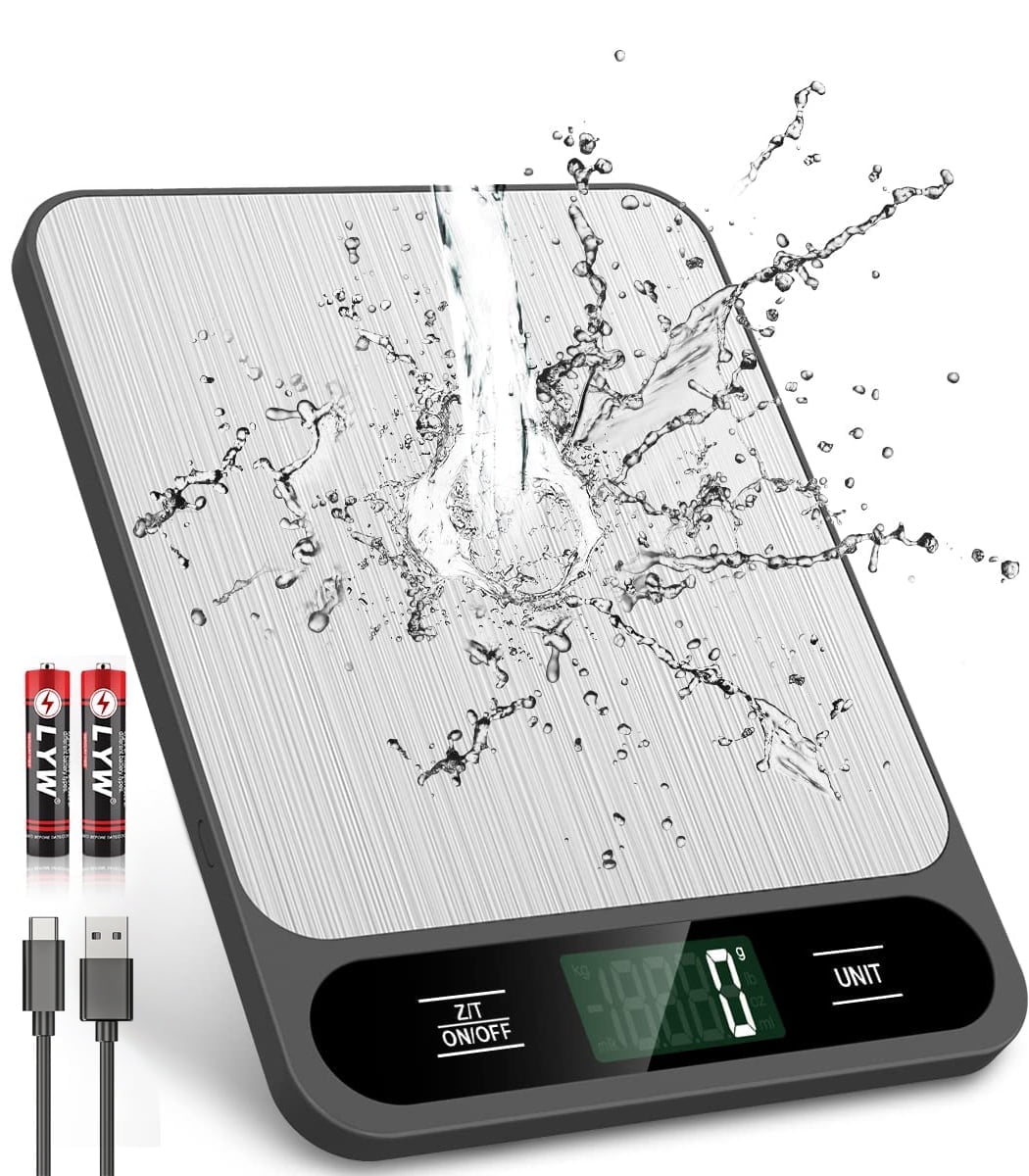 KOGYAS Rechargeable Food Scale 10kg/22lb, Digital Kitchen Scale with ...