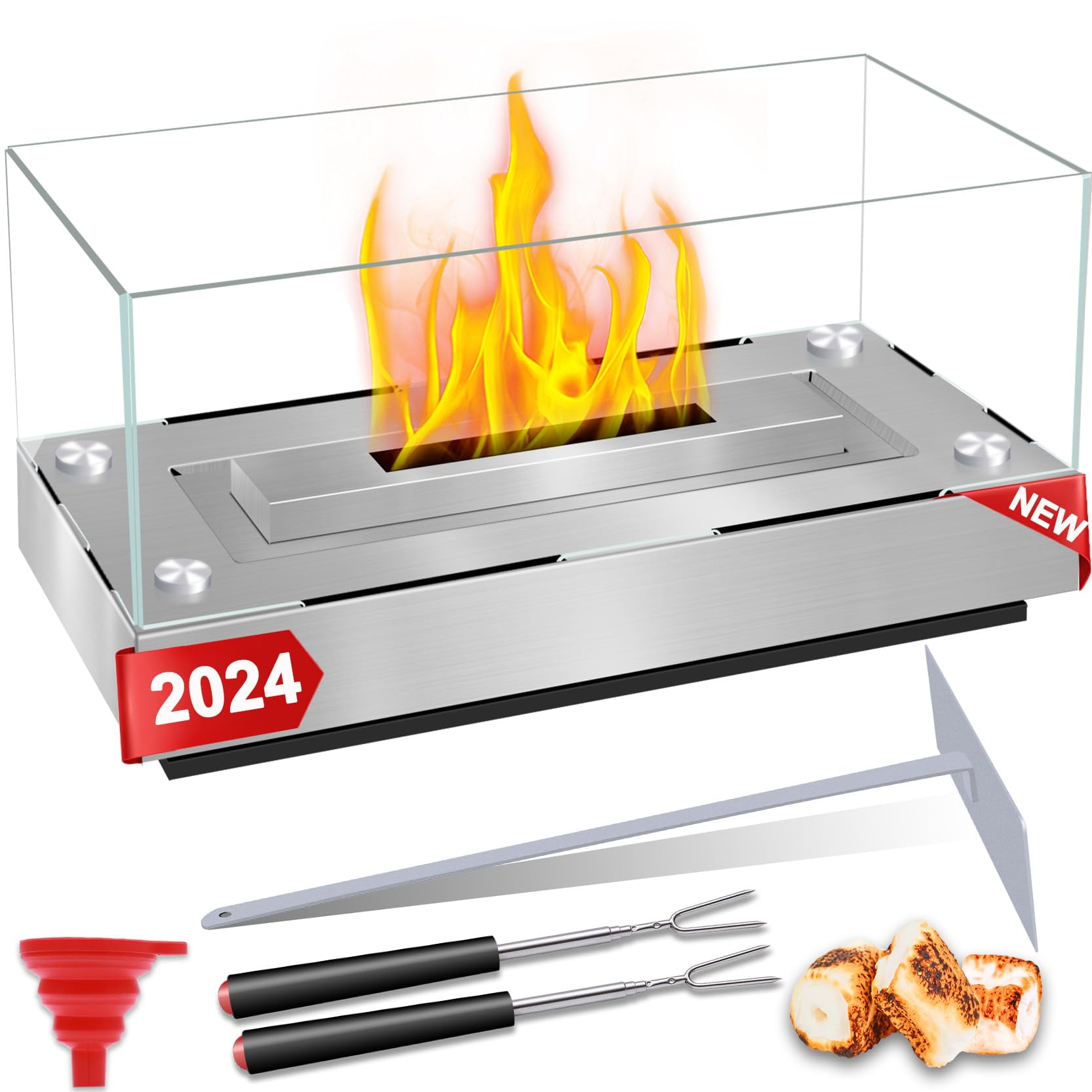 KOGYAS Tabletop Fire Pit,Smokeless Fire Pit,Portable Table Top Fire Pit ...