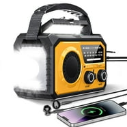 SHENERDA Wind Up Radio Solar Radio Portable Hand Crank Charger Hand ...