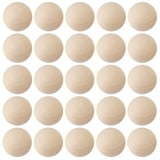 KOHAND 25 Pack 2 inch Round Wooden Balls, Natural Small Wood Craft ...