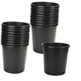 KOHAND 26 Pack 1 Gallon Plastic Nursery Pots, Black Plastic Pots with ...