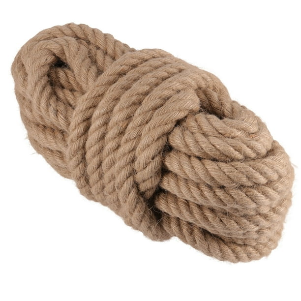 KOHAND 3/4 inch 49.2 feet Jute Hemp Rope, Natural Manila Hemp Rope for ...