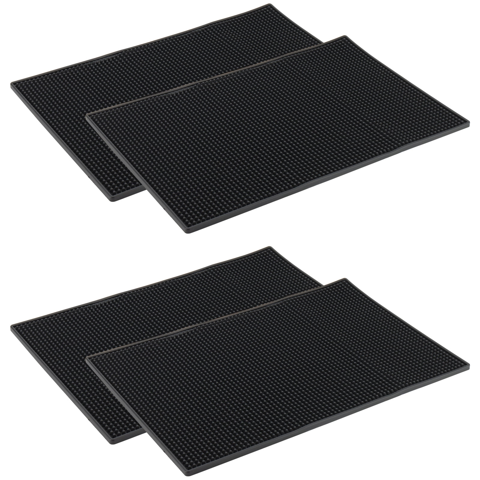 KOHAND 3 Pcs 12 x 18 inch Rubber Bar Service Mat, Non Slip Rubber Bar ...