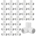 KOHAND 30 Pcs 1/2 inch 3 Way PVC Fitting, 90 Degree PVC Tee Fitting, 3 ...