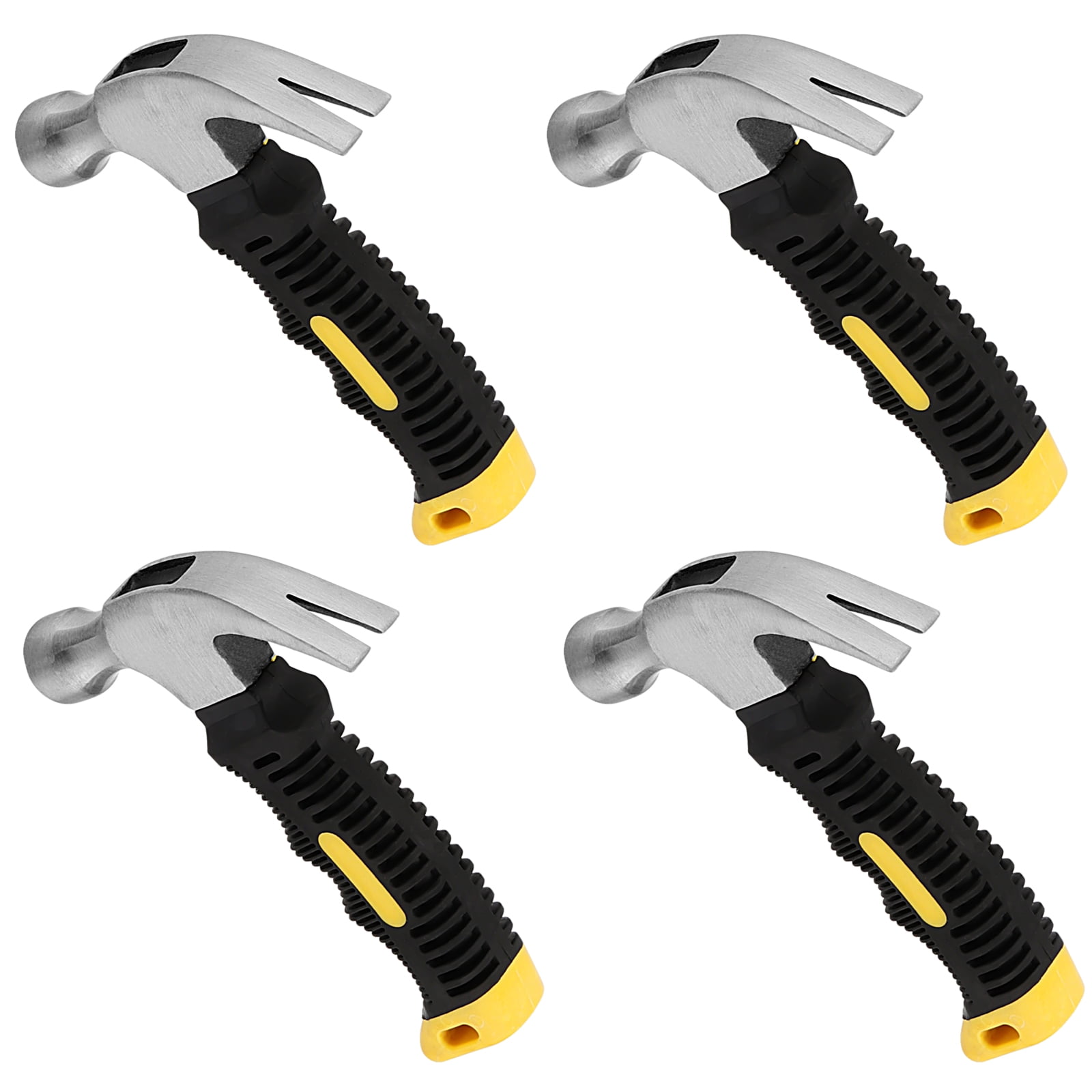 KOHAND 4 Pack 8oz Stubby Claw Hammer, Practical Small Mini Stubby ...