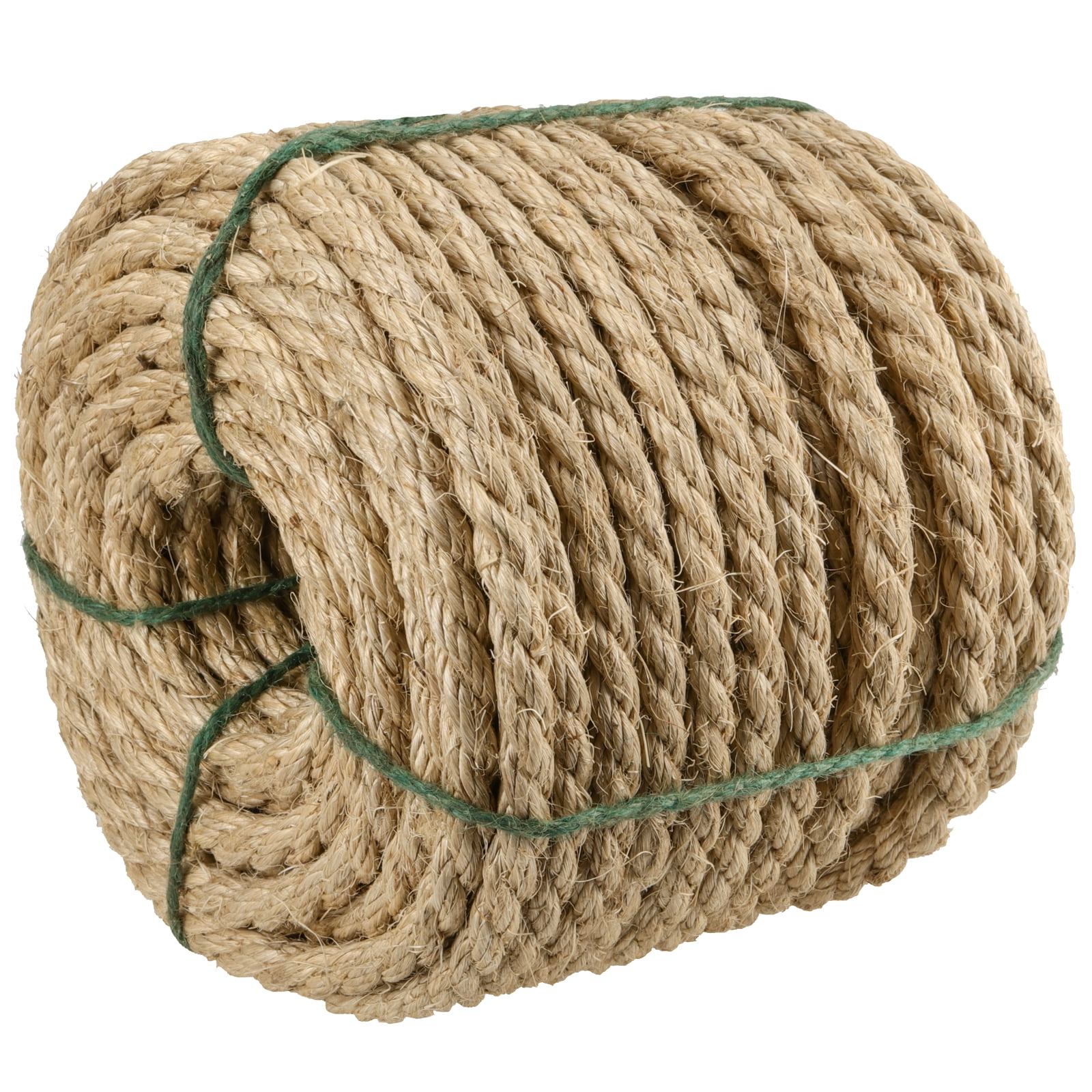 KOHAND 98 feet 1/2 inch Natural Sisal Rope, 3 Strand Jute Hemp Rope ...