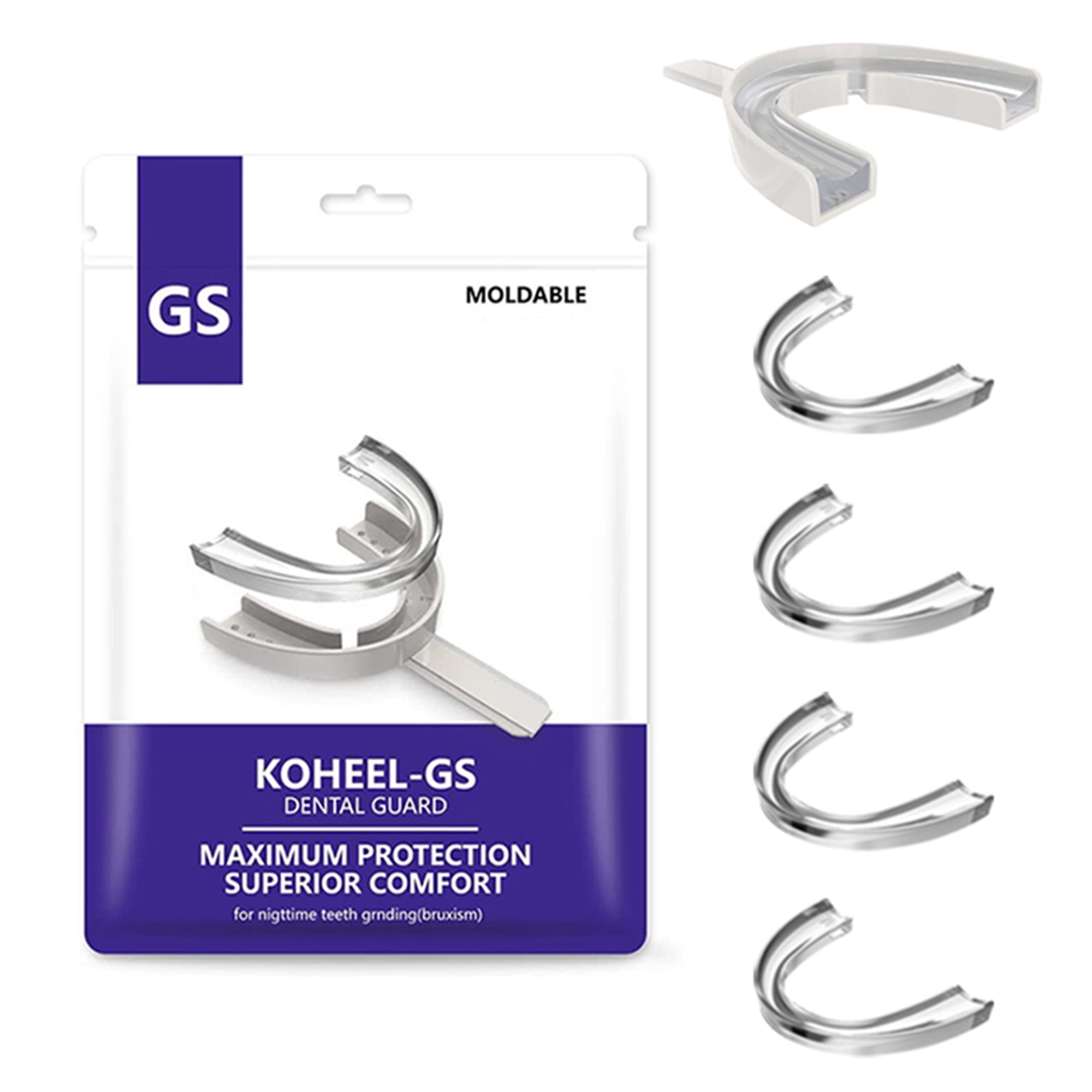 KOHEEL Comfort-Fit Mouth Guard for Nighttime Teeth Grinding, Night ...