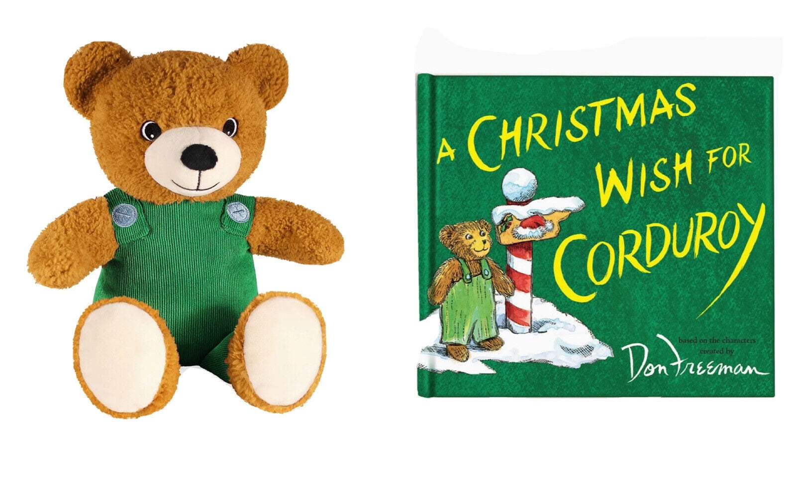 KOHL'S A Christmas Wish For CORDUROY Book & Bear SET 12” Plush Holiday ...