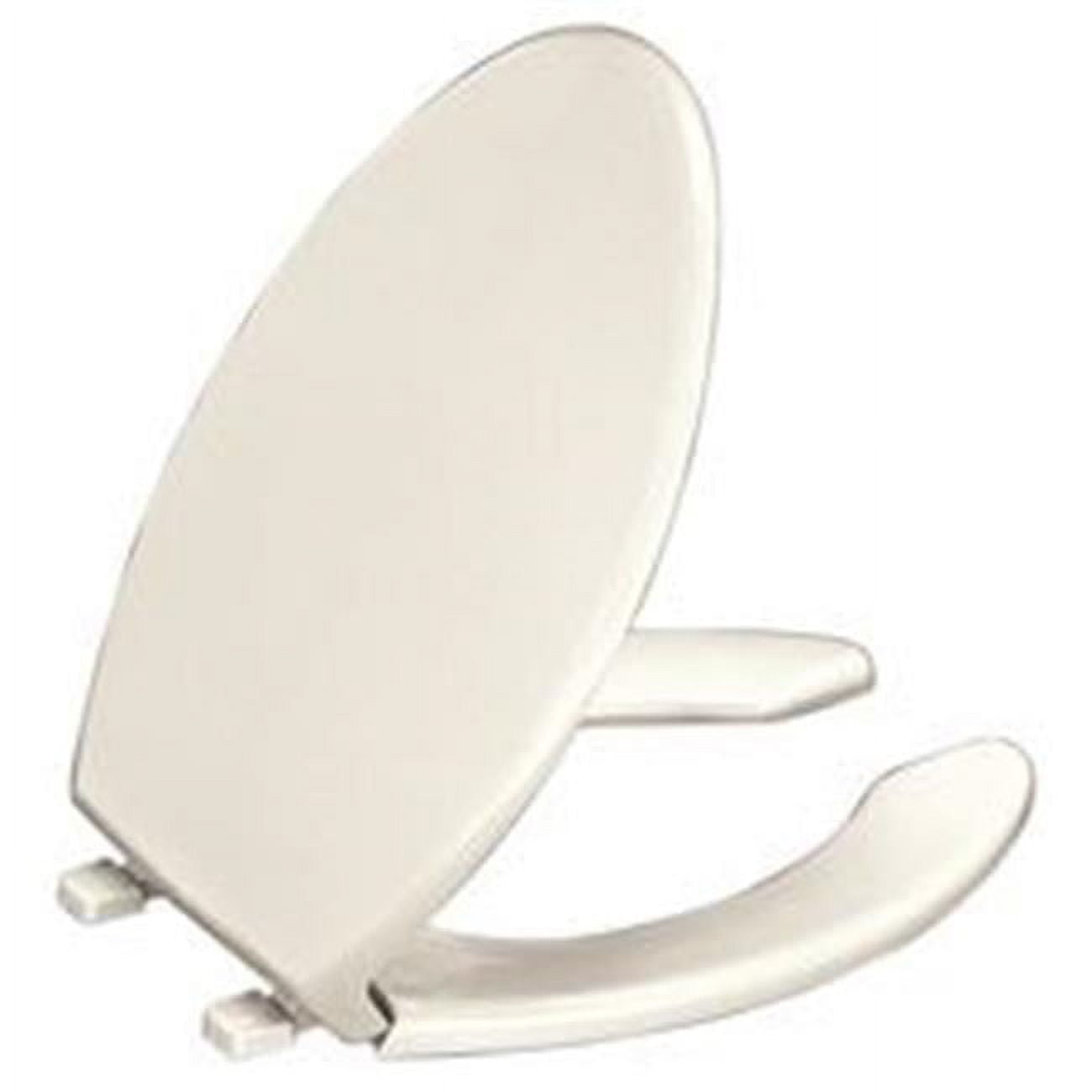 KOHLER K-4650-0 Lustra Elongated Open-Front Toilet Seat, White ...