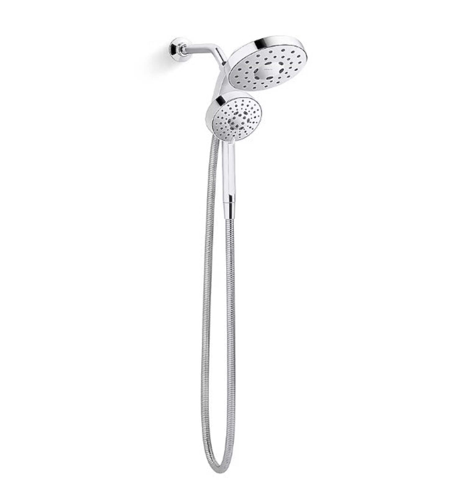KOHLER Premise 4-Settings Polished Chrome 6-in Round Dual/Combo Shower ...