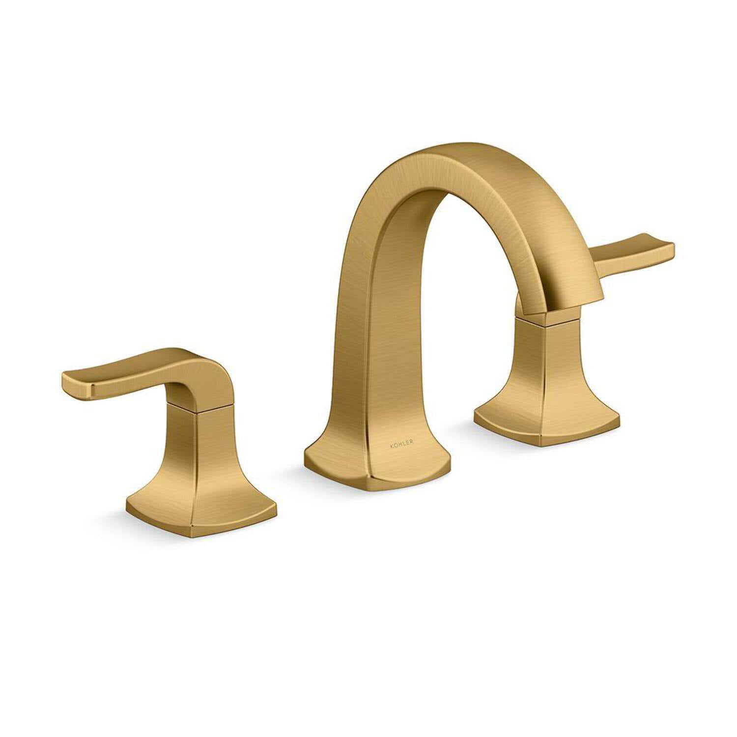 KOHLER Rubicon 8 in. Widespread Double Handle High Arc Bathroom Faucet ...