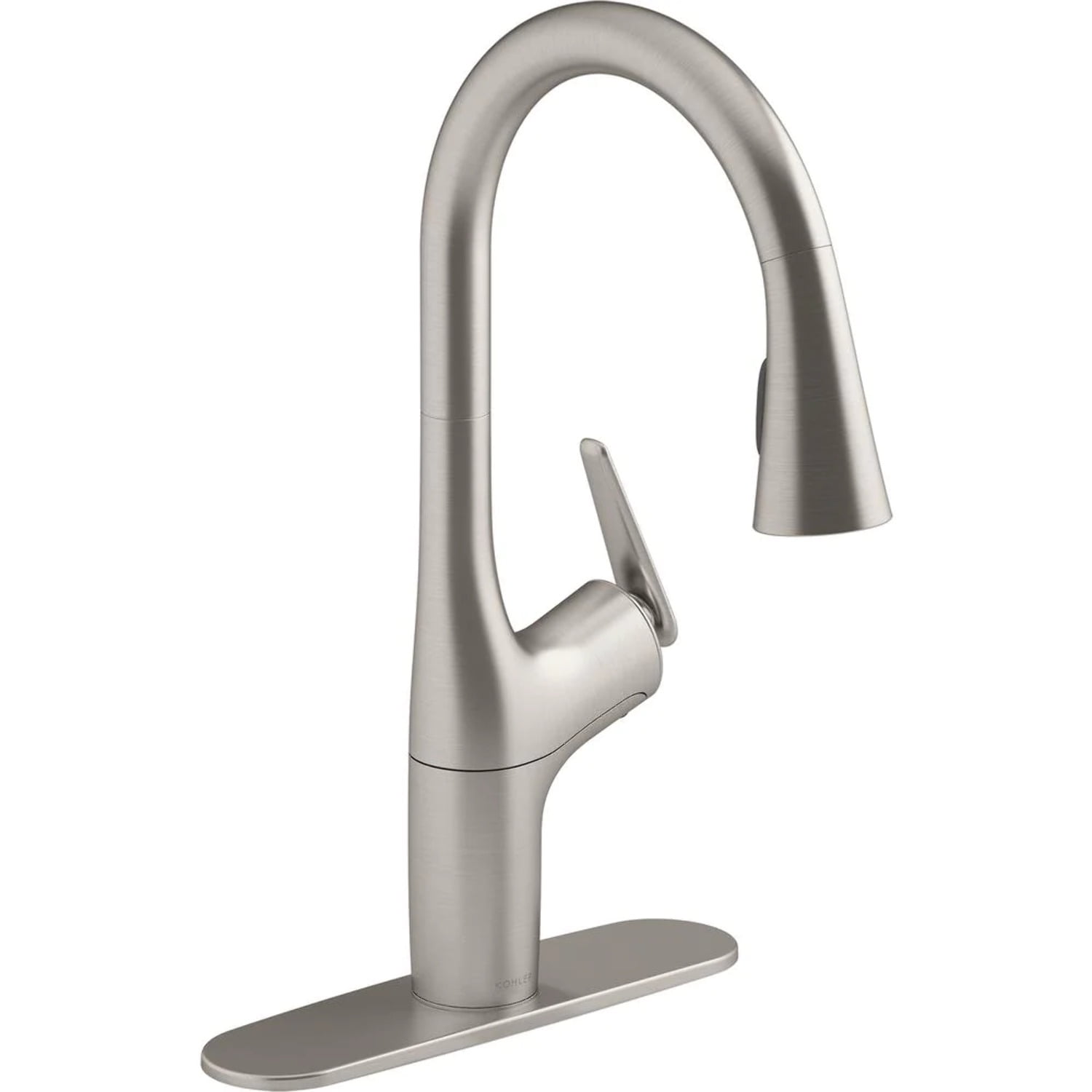 KOHLER Safia Single Water Lever, Pull-Down Sprayer Kitchen Faucet ...