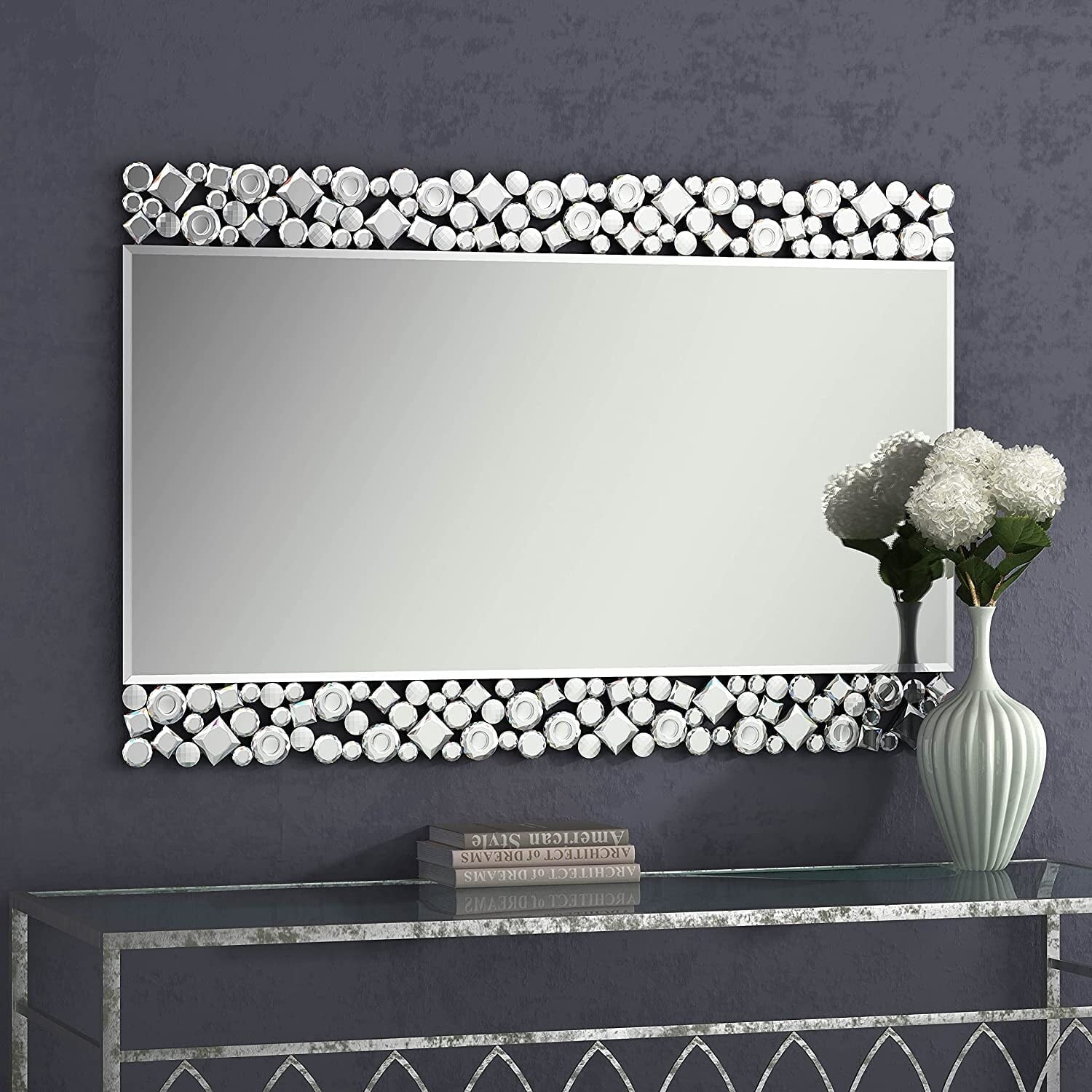 KOHROS Modern Rectangular Decorative Wall Mirror - Walmart.com