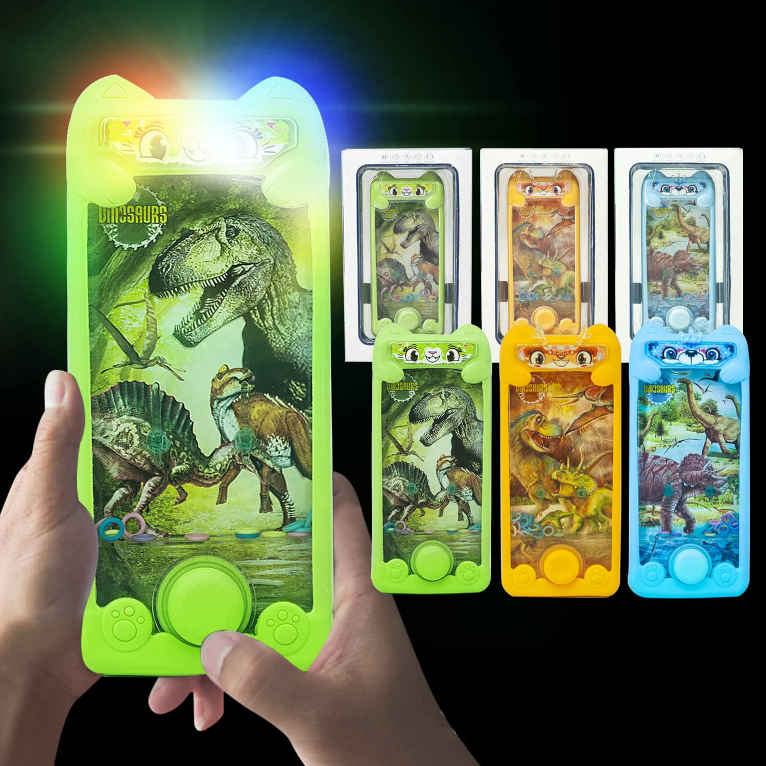 KOIJUMP Handheld Water Ring Toss Games,3 Packs,Travel Toys,Road Trip ...