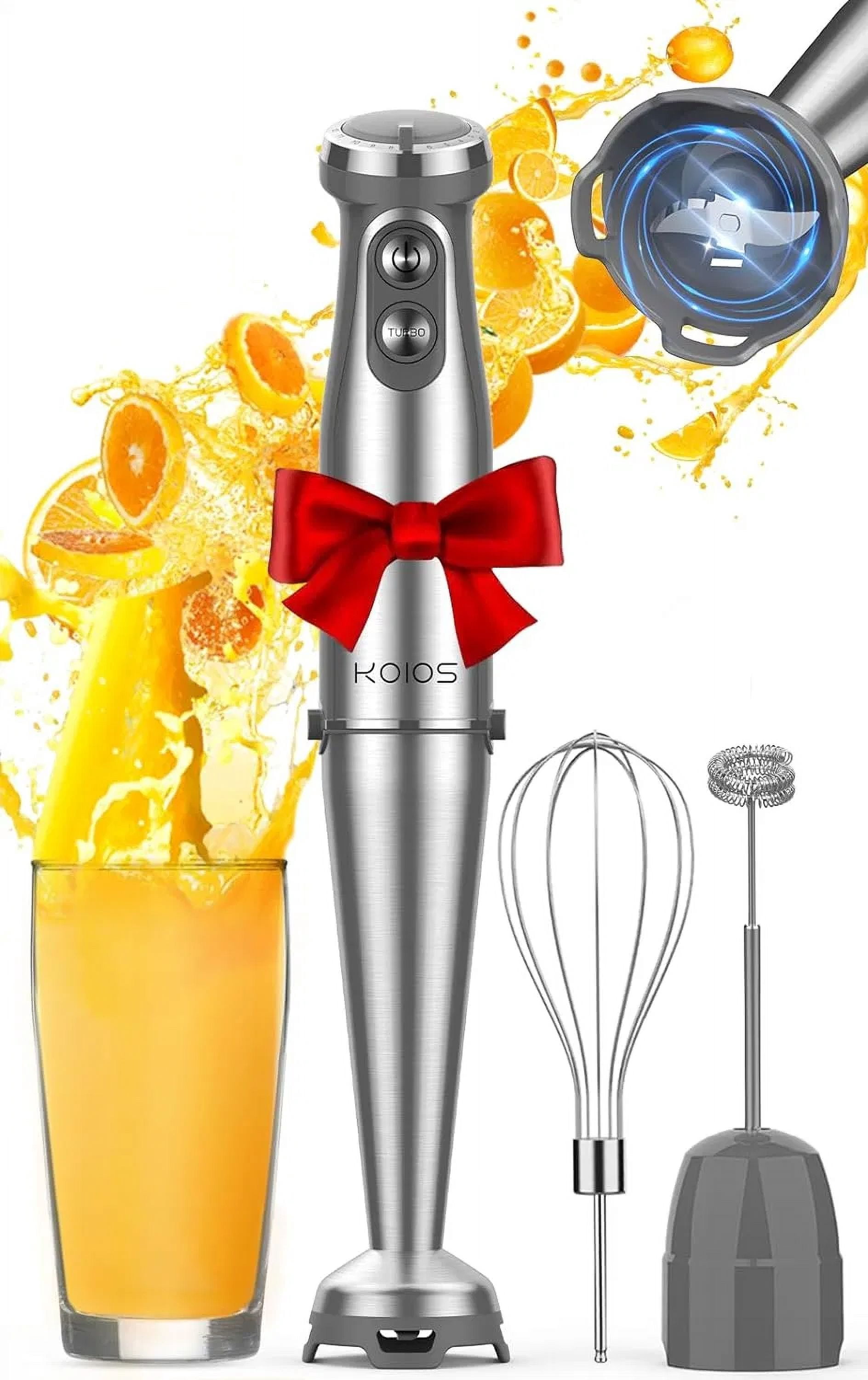 KOIOS Immersion Blender, 1000W Anti-scratch 3-in-1 Hand Blender ...