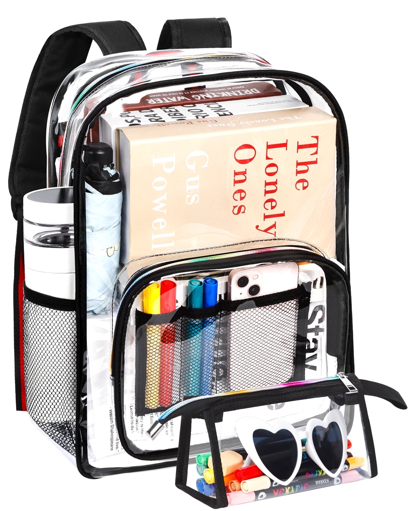 KOITHOT Clear Backpacks Heavy Duty Large Capacity Transparent ...