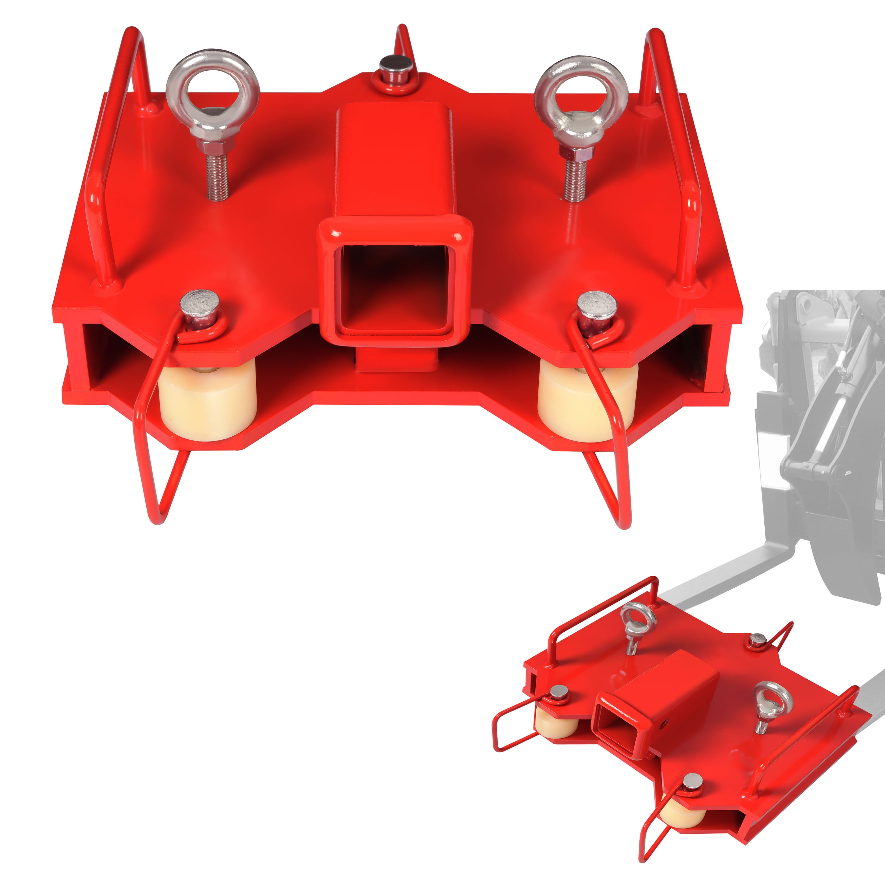 KOJEM 2" Forklift Trailer Hitch Attachment 6500 LBS for Dual Pallet ...