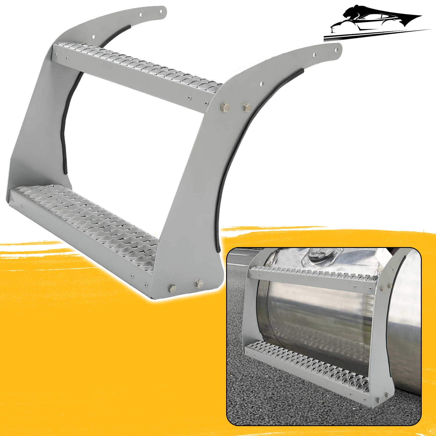 KOJEM 26" Fuel Tank Step Fit for Peterbilt All Models Non-slip Fuel ...