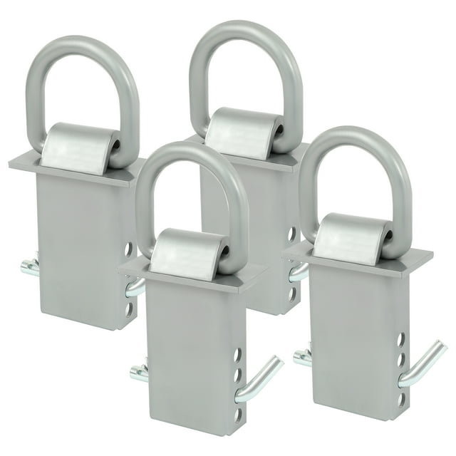 KOJEM 4 Pcs Trailer Stake Pocket D Ring Zinc Coated 5400 Lbs Load Limit ...