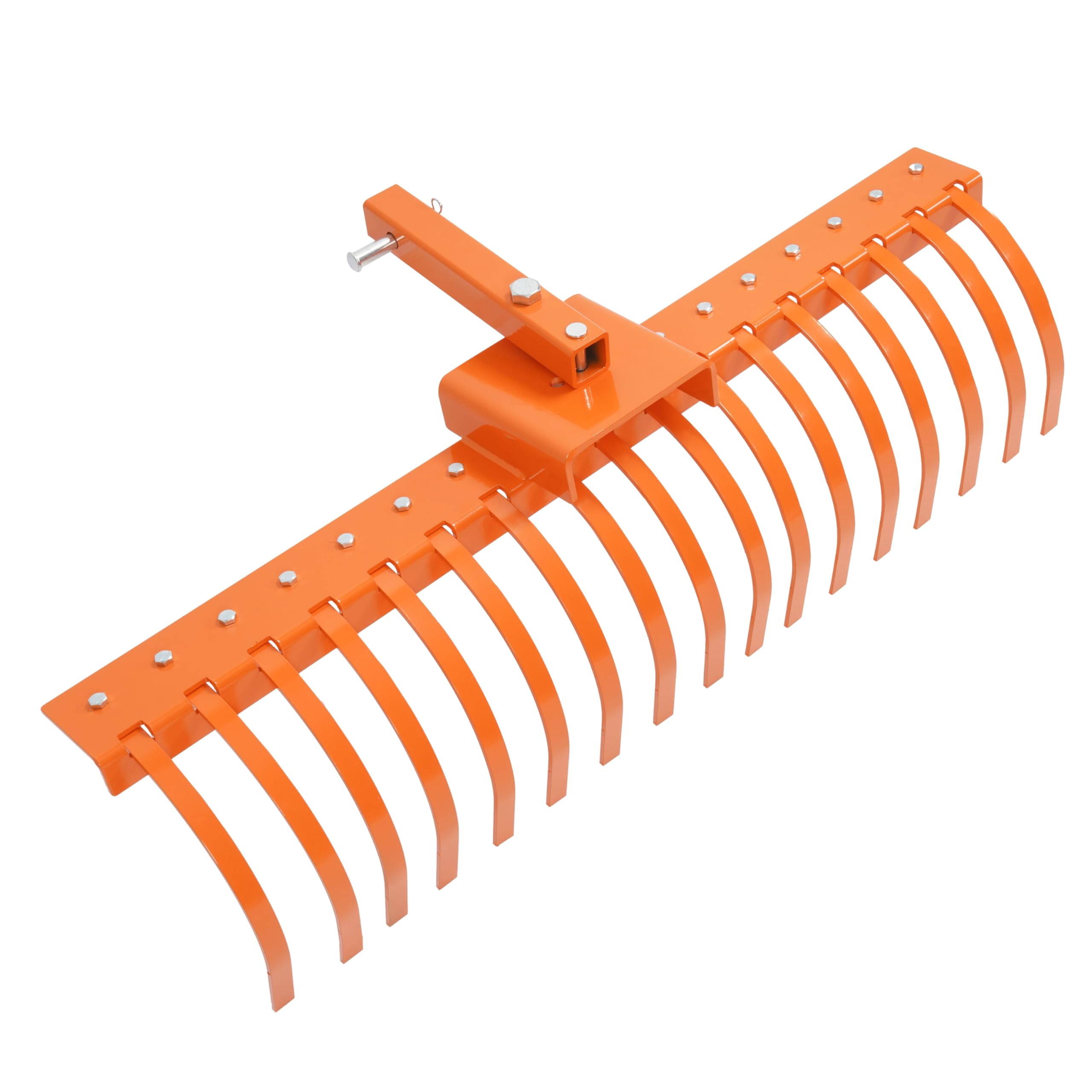 KOJEM 48" Tow Behind Landscape Rake W/ 2" Receiver Compatible with Lawn ...