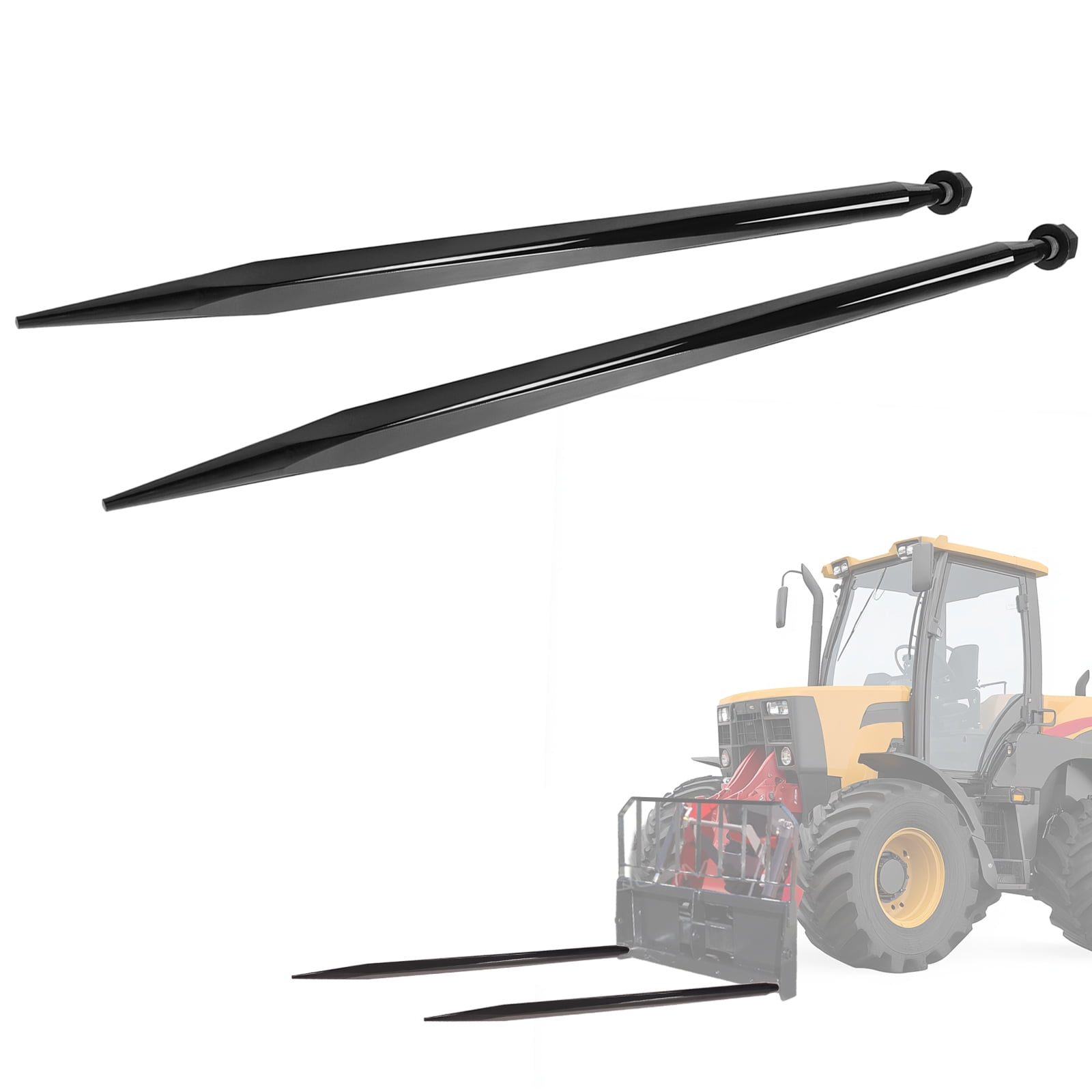 KOJEM 49" Hay Spear Bale Spears 4500lbs for Bobcat Skidsteer Tractor ...
