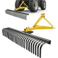 KOJEM 60In Landscape Rake 3 Point Rake 360 Degree Rotation Compatible ...