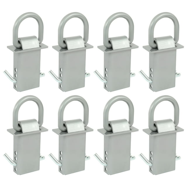 KOJEM 8 Pcs Heavy Duty Trailer Stake Pocket Removable Stake Pocket Tie ...