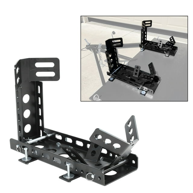 KOJEM Heavy Duty Adjustable Motorcycle Stand Wheel Chock for 14"-22 ...